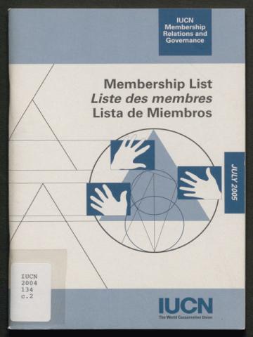 Membership list | IUCN Library System