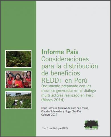 Informe país : consideraciones para la distribución de beneficios REDD+ ...