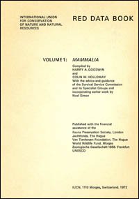 Red data book. Volume 1. Mammalia | IUCN Library System