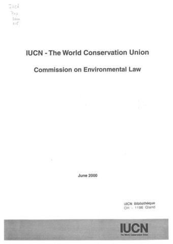 IUCN - The World Conservation Union Commission on Environmental Law ...