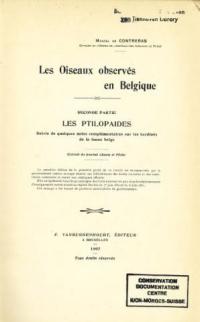 Les oiseaux observés en Belgique : vol. II : les ptilopaides | IUCN ...
