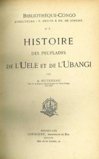 Histoire des peuplades de l'Uele et de l'Ubangi | IUCN Library System